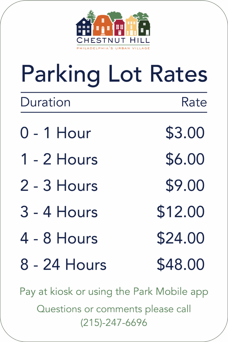 Parking - Chestnut Hill Business District